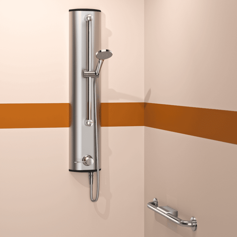 Delabie SECURITHERM Shower Panel Concealed Inlet - Plumbware.co.uk